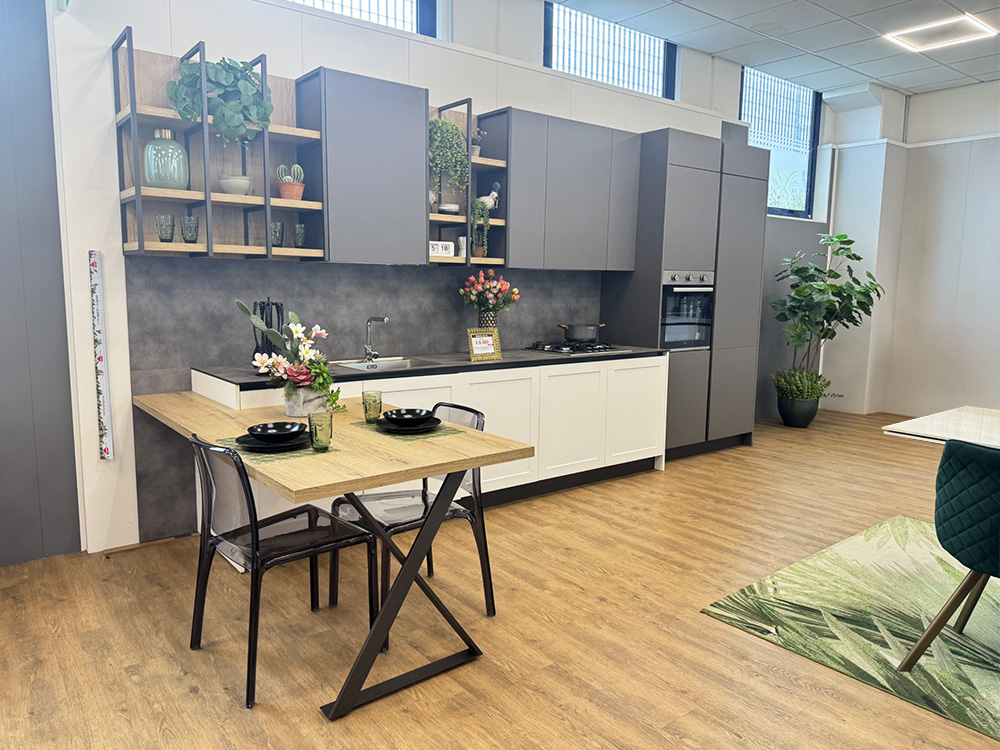 Cucina Lineare Con Factory E Piano Snack | Arredamento Mobili ArredissimA